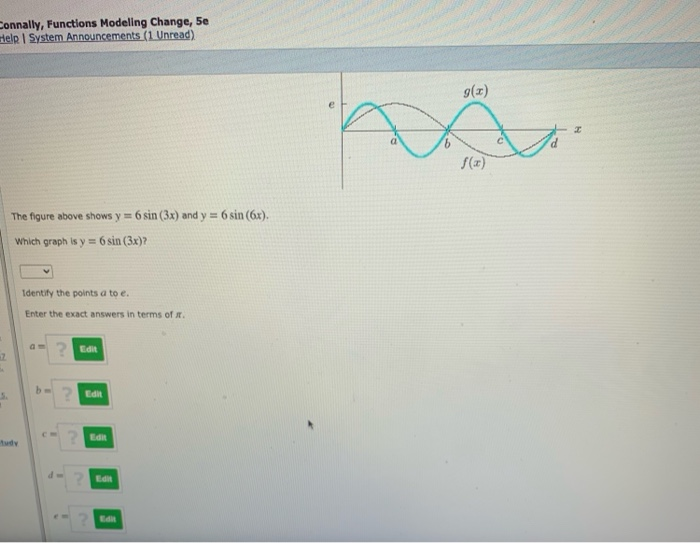 Solved Connally, Functions Modeling Change, 5e Help System | Chegg.com