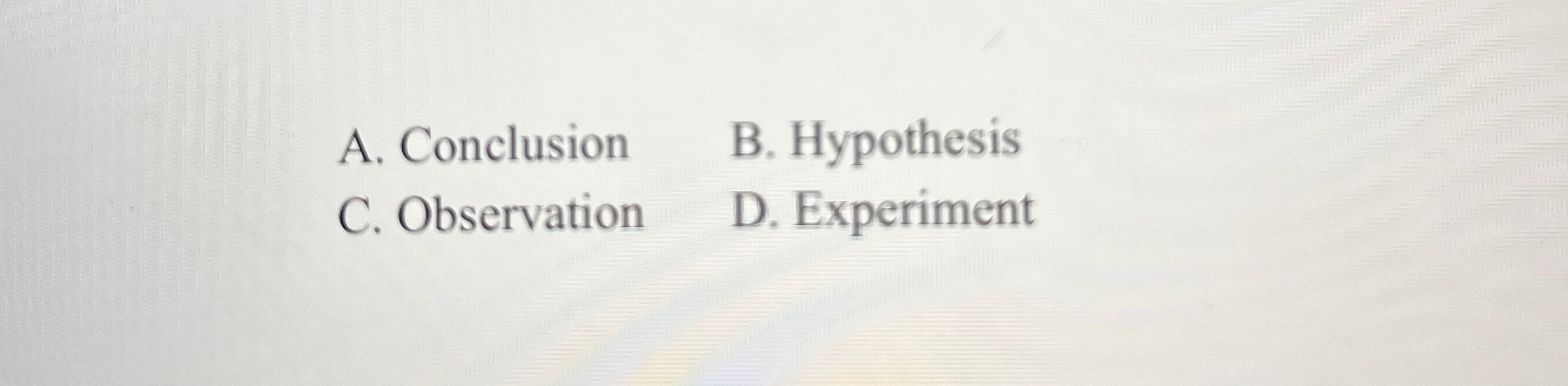 Solved A scientist performs a study to identify an unknown | Chegg.com