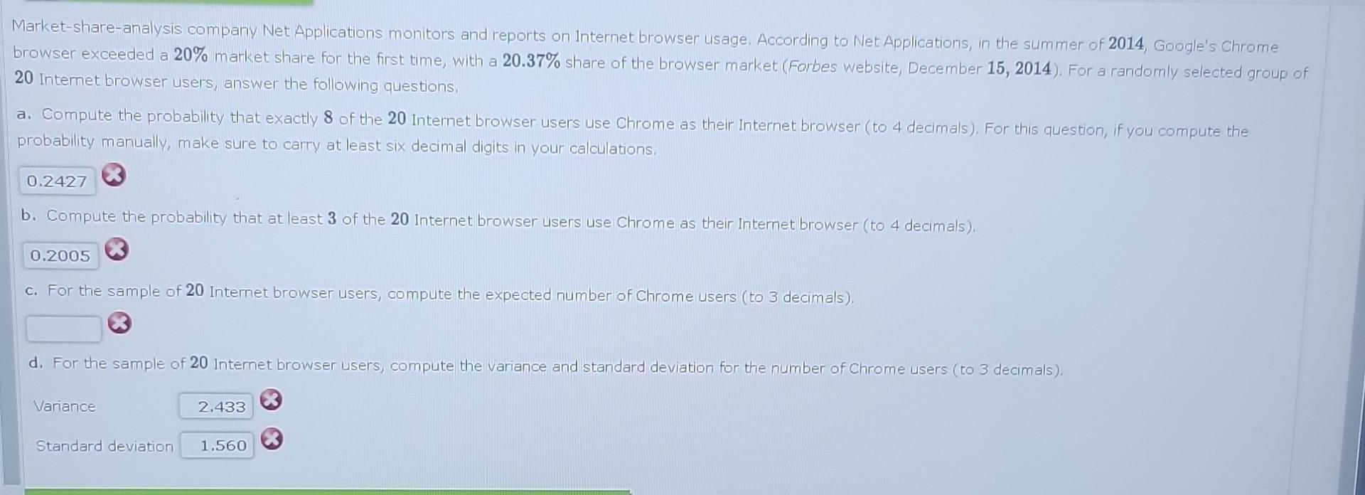 Solved Market-share-analysis company Net Applications | Chegg.com