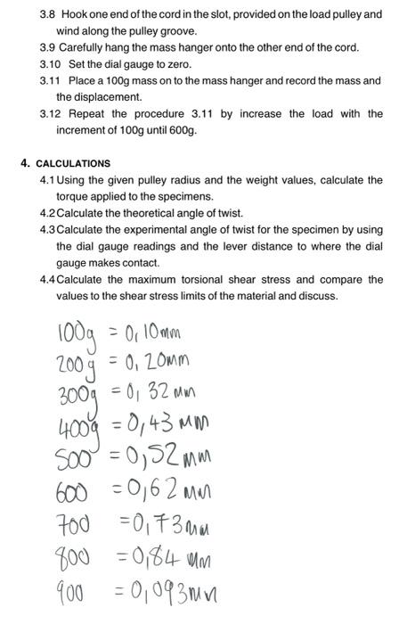 Solved 1. AIM To understand the principles of torsion | Chegg.com