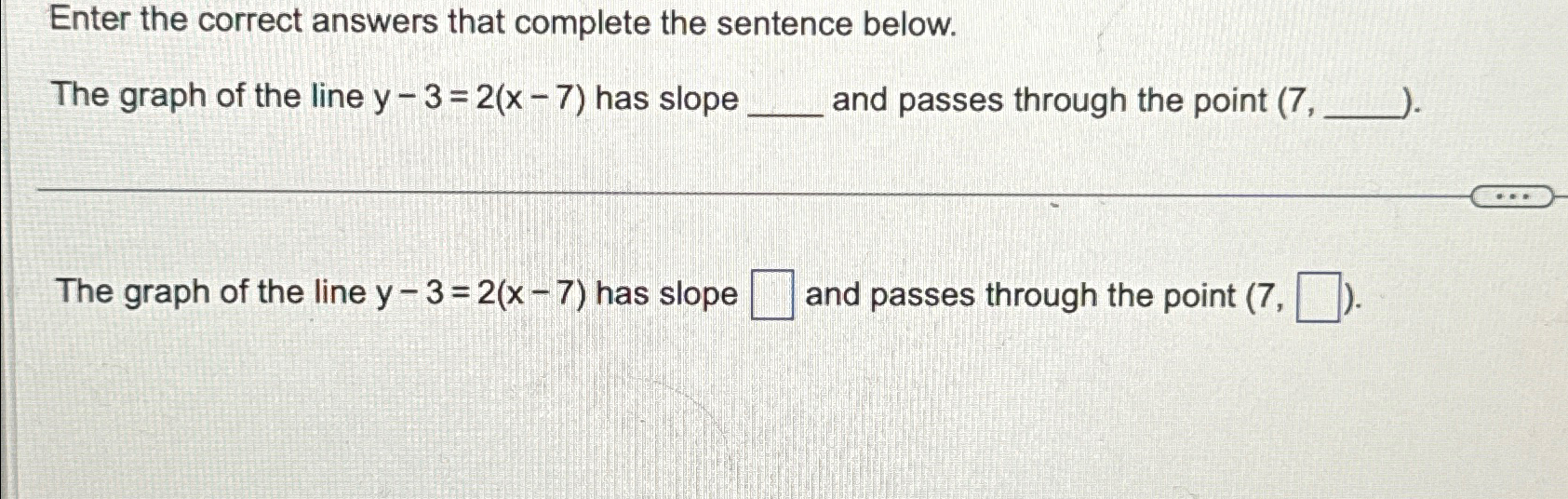 Solved Enter the correct answers that complete the sentence | Chegg.com