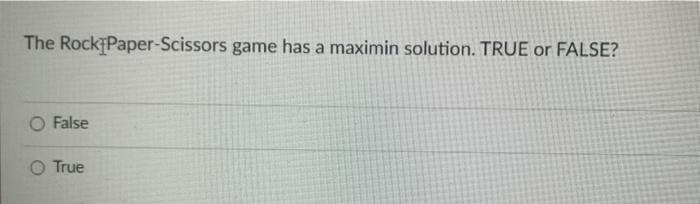 Solved Which of the following is the maximin solution of the | Chegg.com