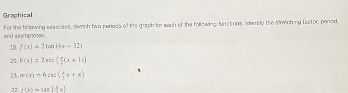 Solved Graphical For the following exercises, sketch two | Chegg.com