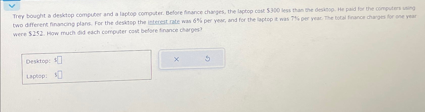 Solved Trey bought a desktop computer and a laptop computer. | Chegg.com
