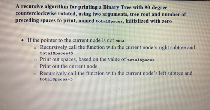 Solved Question 2 30 Marks Binary Tree In This Question 4243