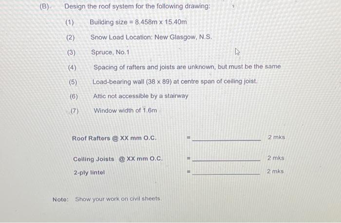 Part 1) Using the National Building Code of Canada | Chegg.com