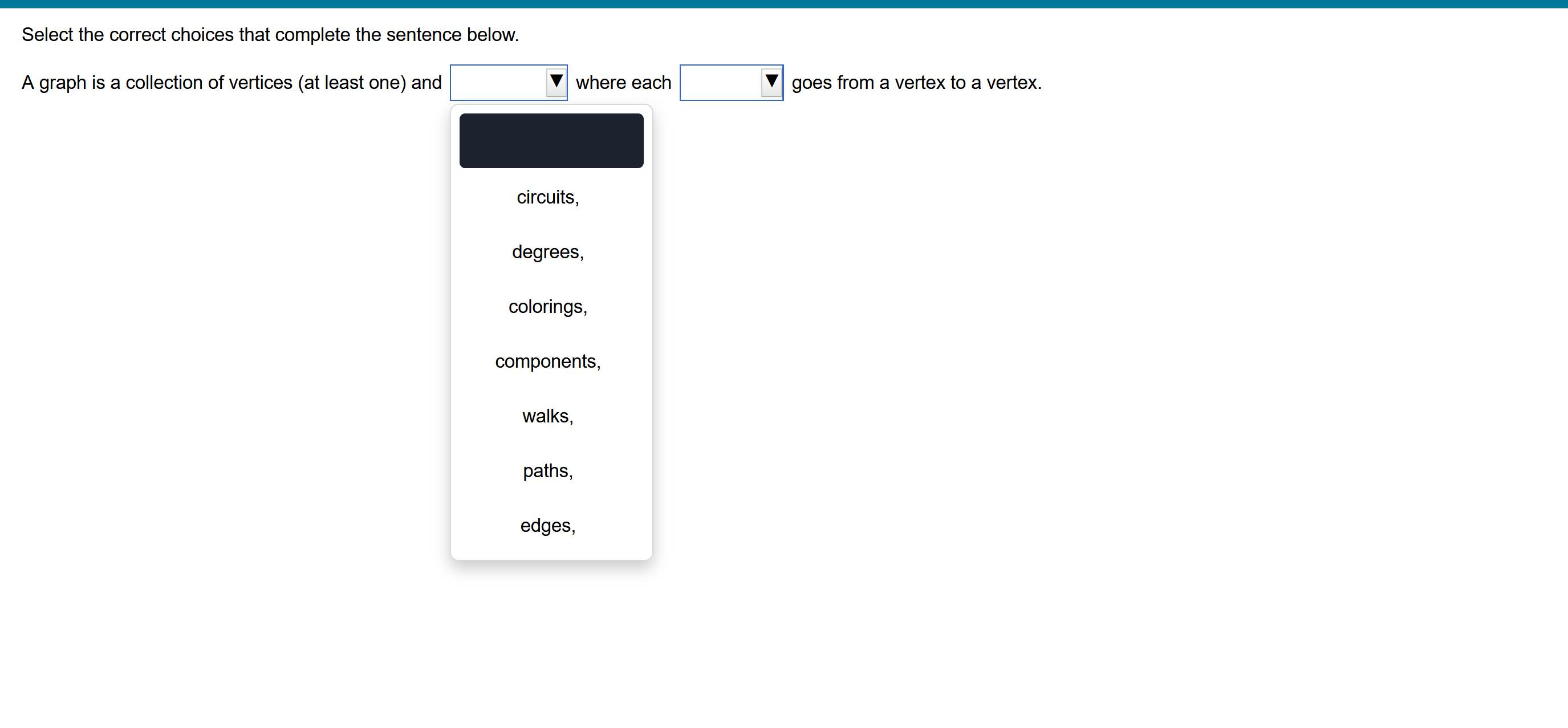 Solved Select the correct choices that complete the sentence | Chegg.com