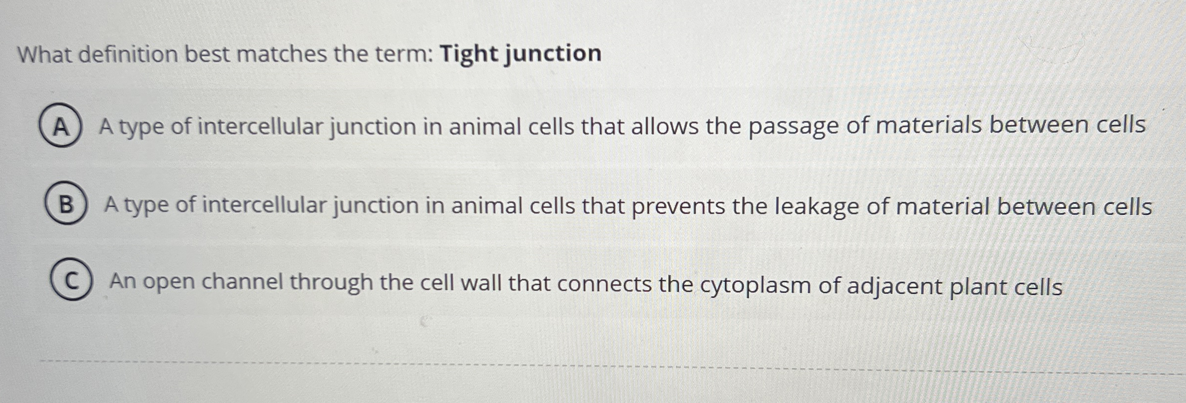 Solved What definition best matches the term: Tight | Chegg.com