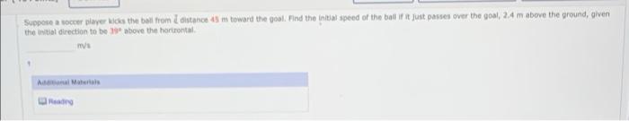 Solved Suppose a toccer player is the ball from distance 13m | Chegg.com