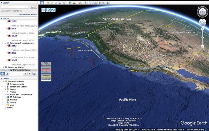 Solved 3. Download and run the Earth's Tectonic Plates.kmz | Chegg.com
