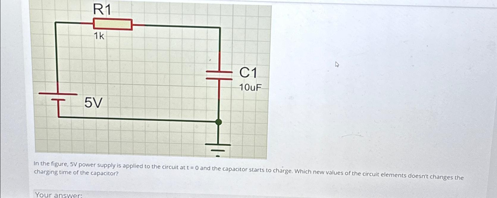 Solved charging time of the supply | Chegg.com