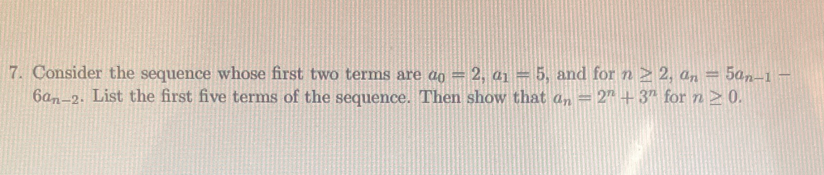 Solved Use weak induction to show and prove that the | Chegg.com