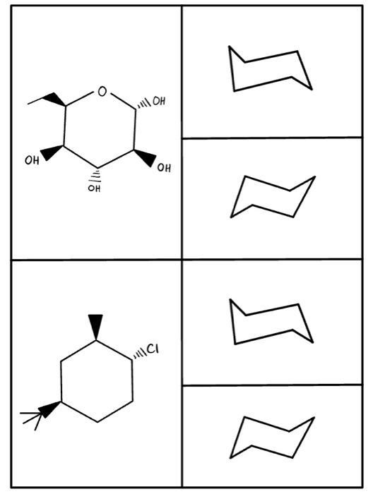 Solved Draw the alternate chair conformations for each of | Chegg.com