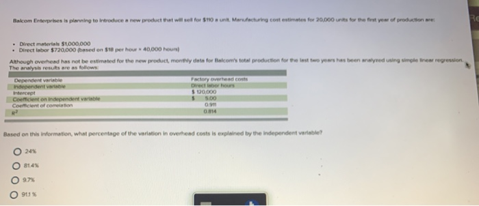Solved Which cost estimation method does not use the | Chegg.com