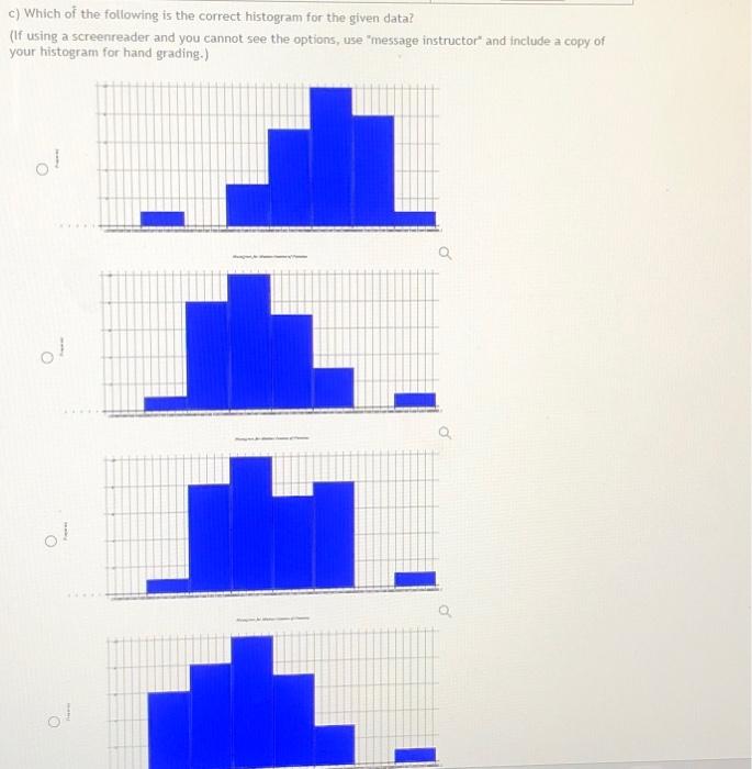 B Using The Formula Class Width Maxx−minx 