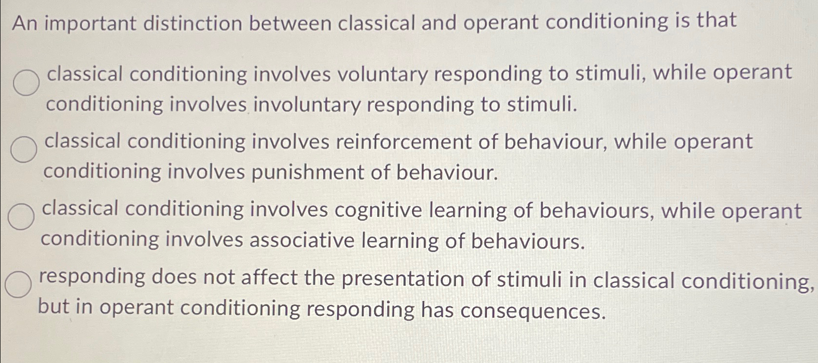 Solved An important distinction between classical and | Chegg.com