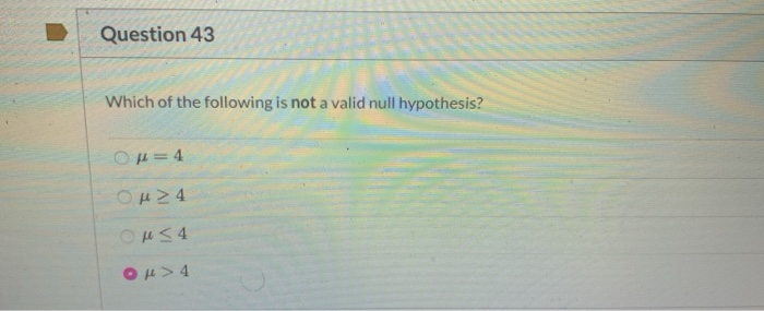 Solved Question 43 Which of the following is not a valid | Chegg.com