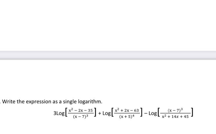Solved Write the expression as a single | Chegg.com