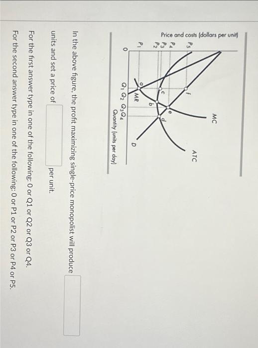 Solved Price and costs (dollars per unit) P3 P2 P₁ MR b MC | Chegg.com