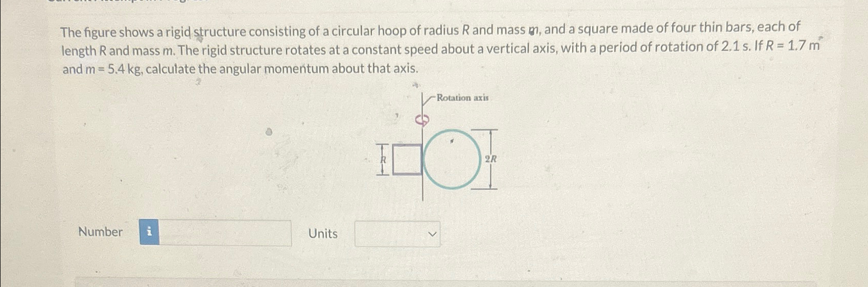 The figure shows a rigid structure consisting of a | Chegg.com