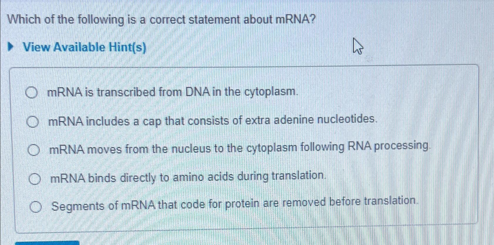 Solved Which of the following is a correct statement about | Chegg.com