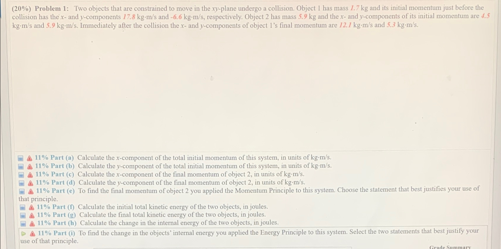 Solved (20%) ﻿Problem 1: Two objects that are constrained to | Chegg.com