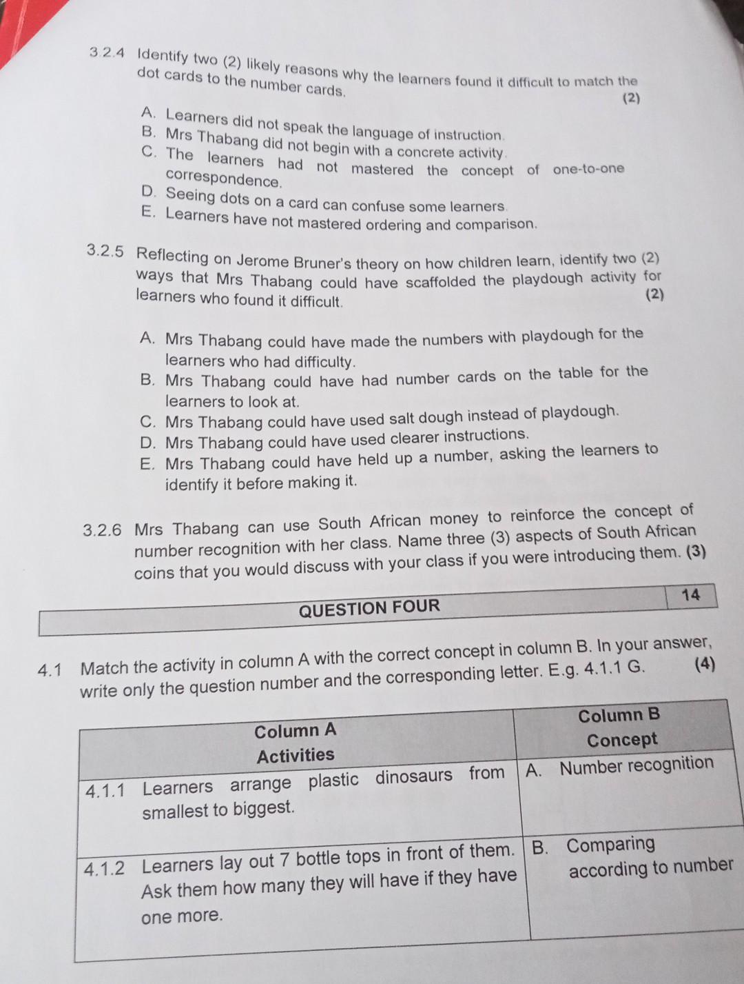 Solved 32.4 Identify two (2) likely reasons why the learners | Chegg.com