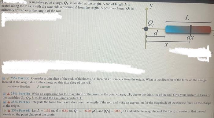 Solved A negative point charge, Q1, is located at the | Chegg.com Solved A negative point charge, Q1, is located at the | Chegg.com