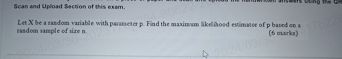 Solved Scan and Upload Section of this exam.Let x ﻿be a | Chegg.com