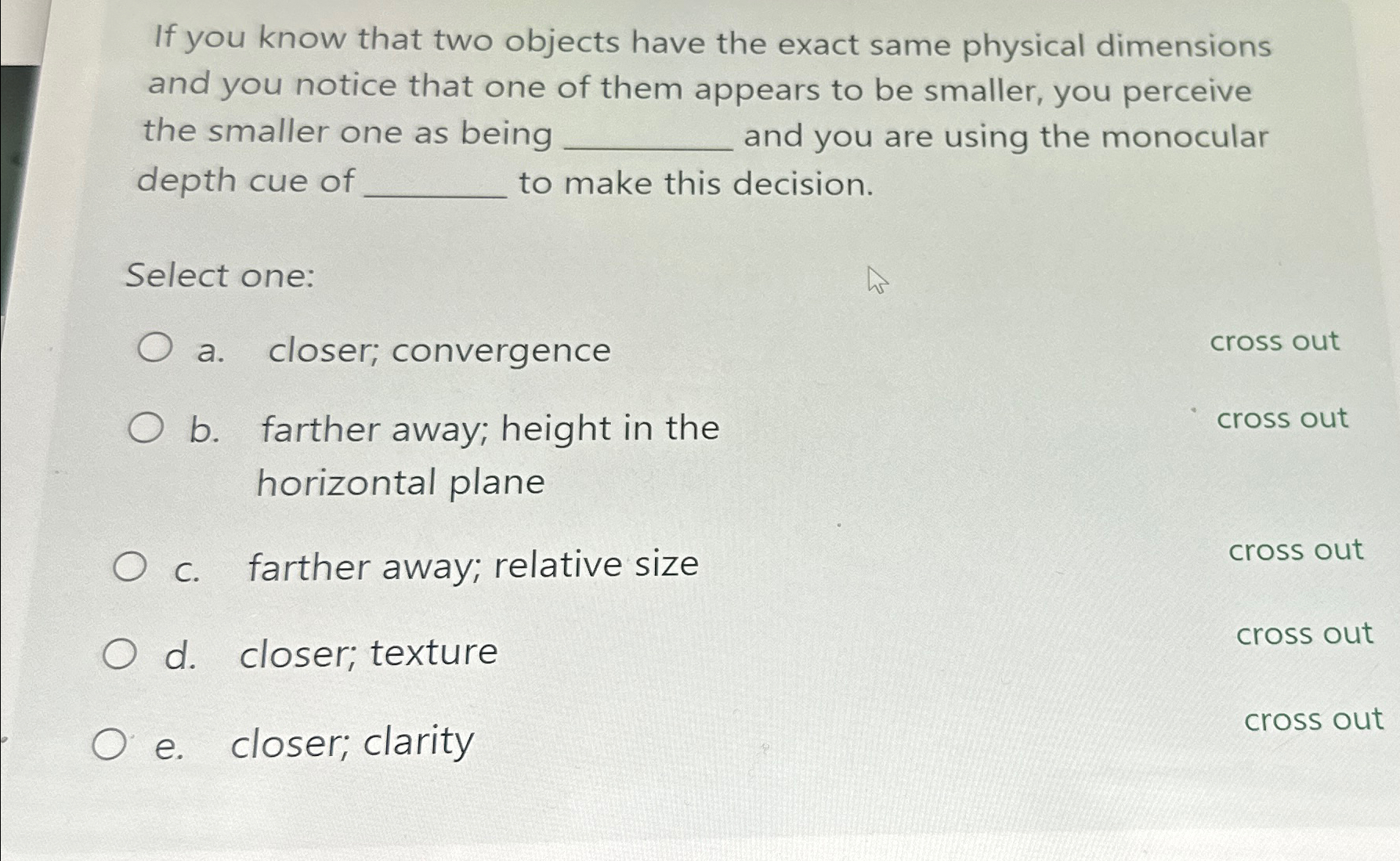 Solved If you know that two objects have the exact same | Chegg.com