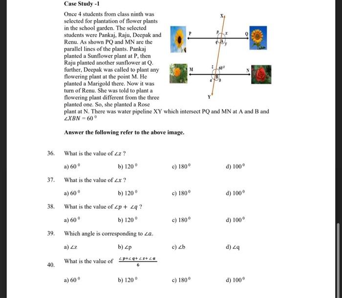 Solved Case Study - 1 Once 4 students from class ninth was | Chegg.com