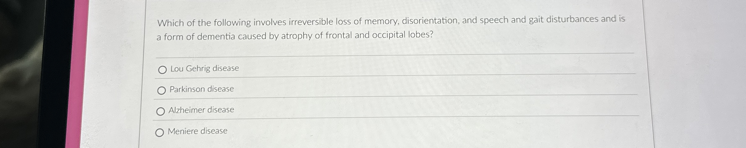 Solved Which of the following involves irreversible loss of | Chegg.com