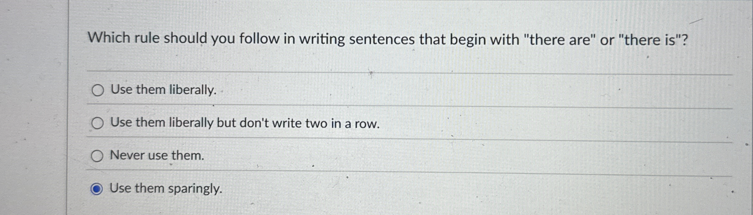 Solved Which rule should you follow in writing sentences | Chegg.com