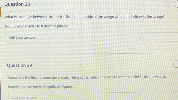Solved Problems 22-31 A wedge-shaped object sits of the | Chegg.com