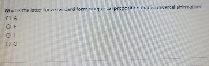 Solved What is the letter for a standard-form categorical | Chegg.com
