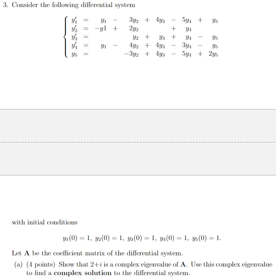 Solved Consider the following differential | Chegg.com