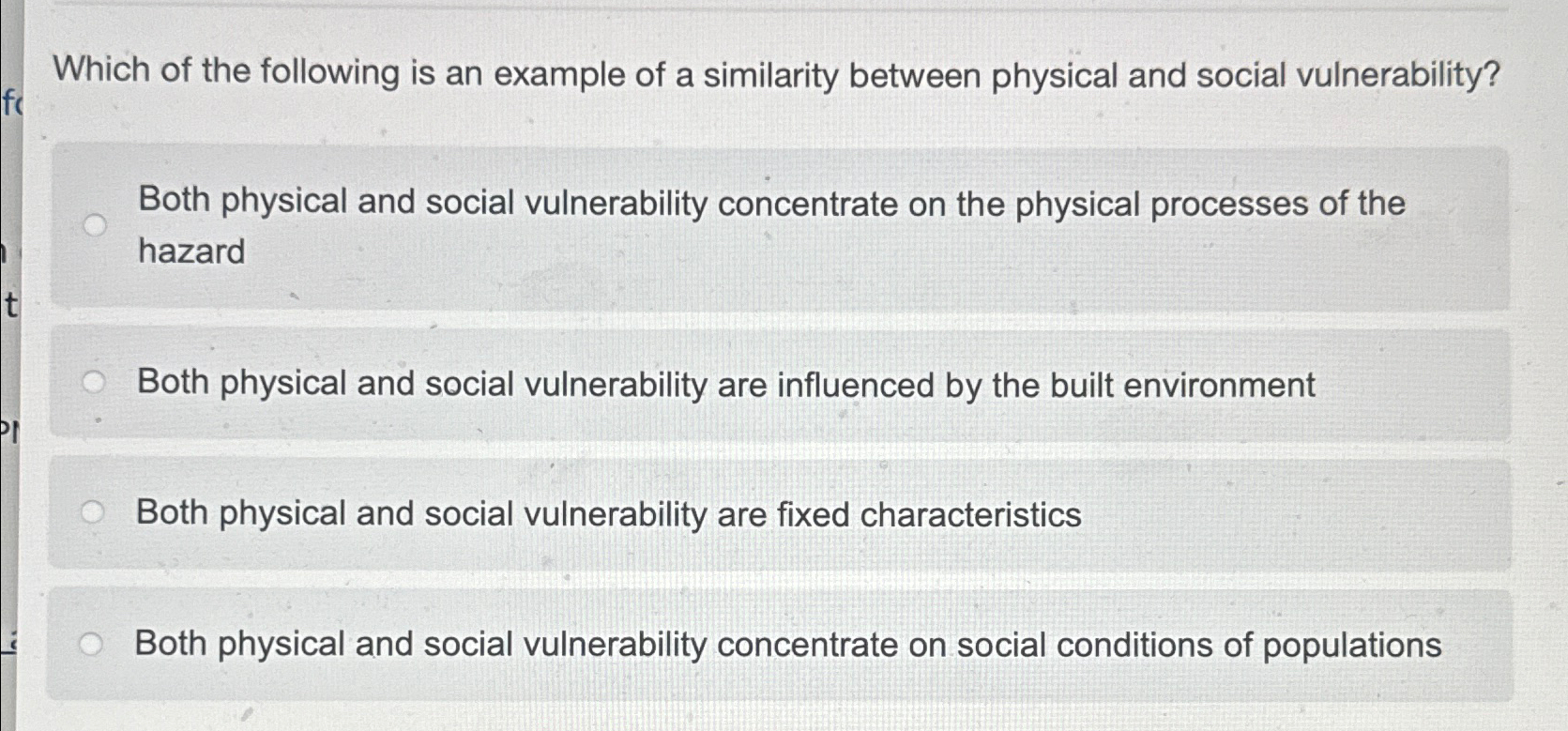 Solved Which of the following is an example of a similarity | Chegg.com