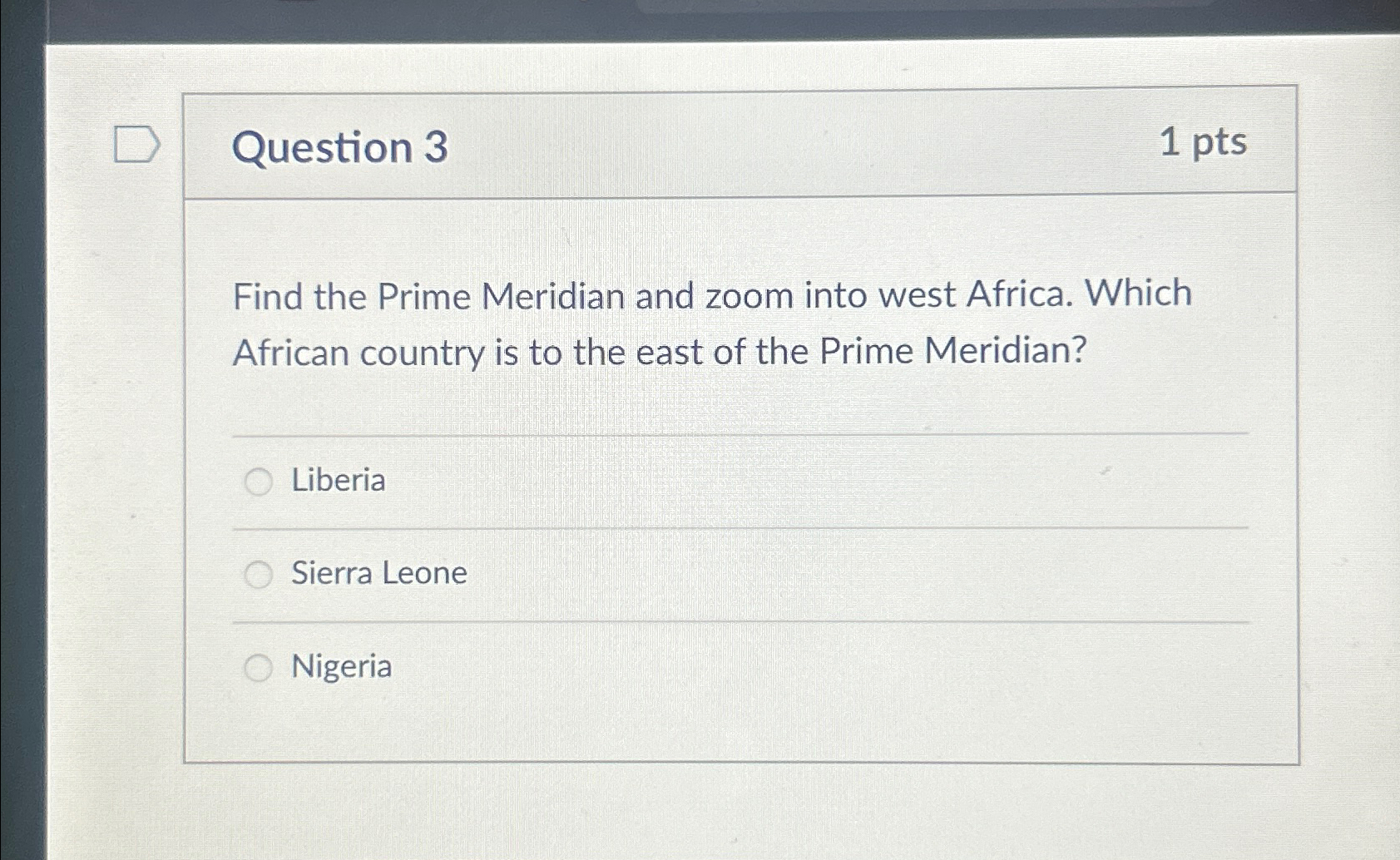 Solved Question 31ptsFind the Prime Meridian and zoom into | Chegg.com