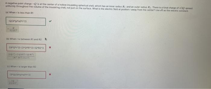 Solved A negative point charge - is at the center of a | Chegg.com