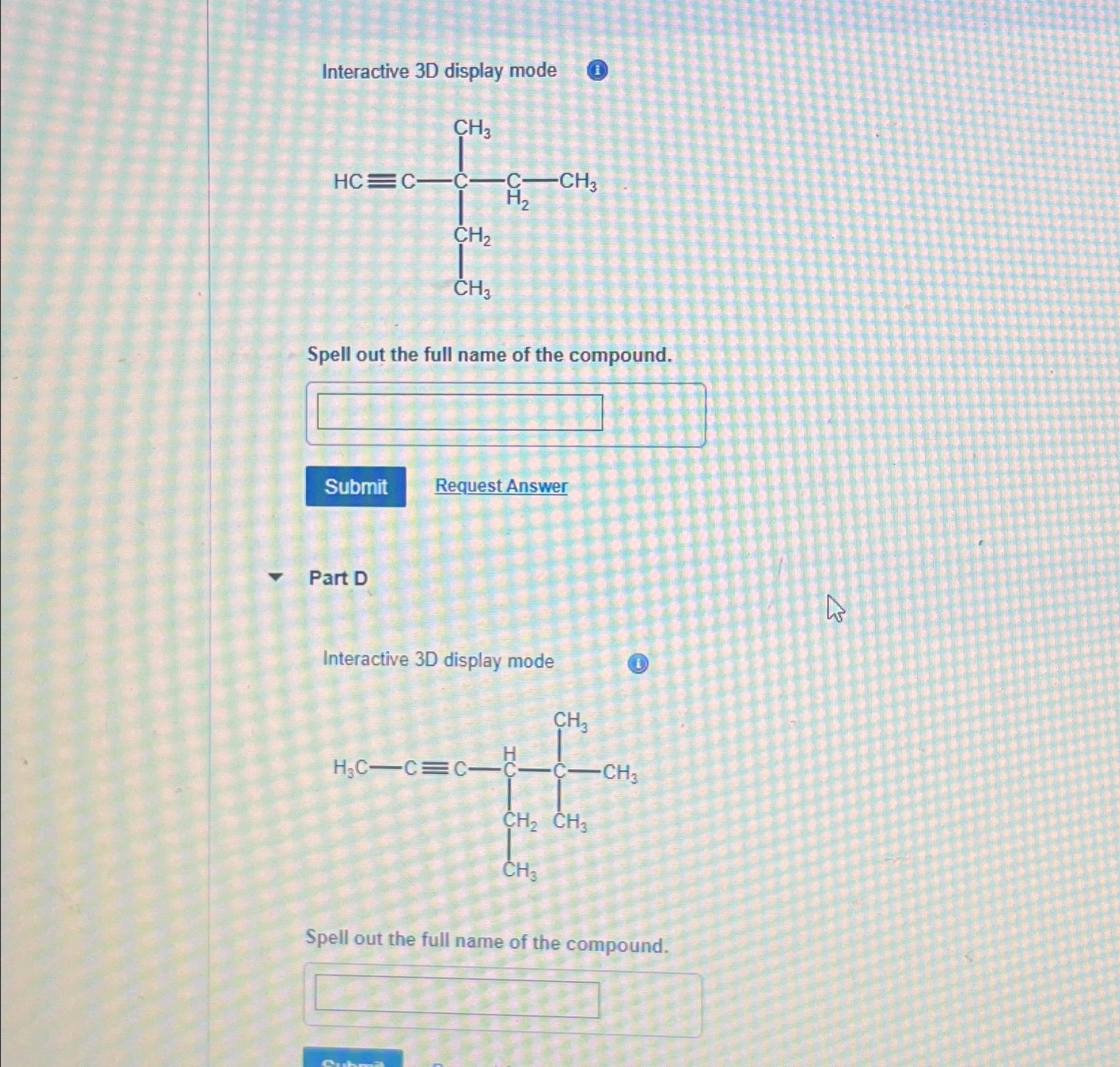 Interactive 3D display modeSpell out the full name of | Chegg.com