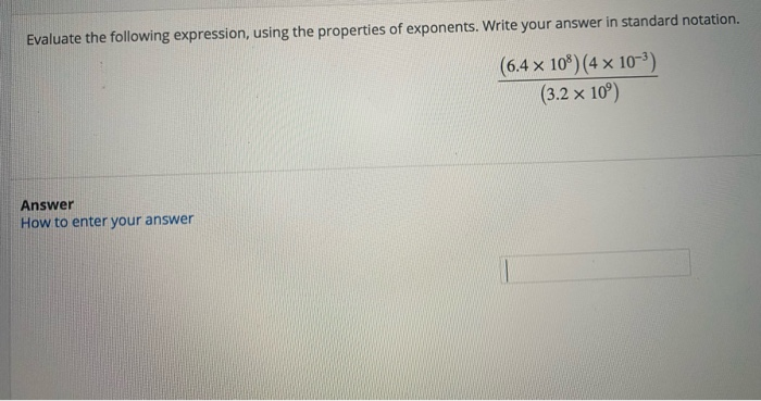 Solved Evaluate the following expression, using the | Chegg.com