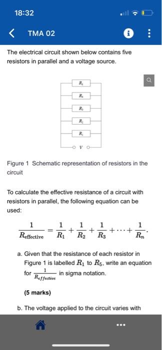 Solved The electrical circuit shown below contains five | Chegg.com