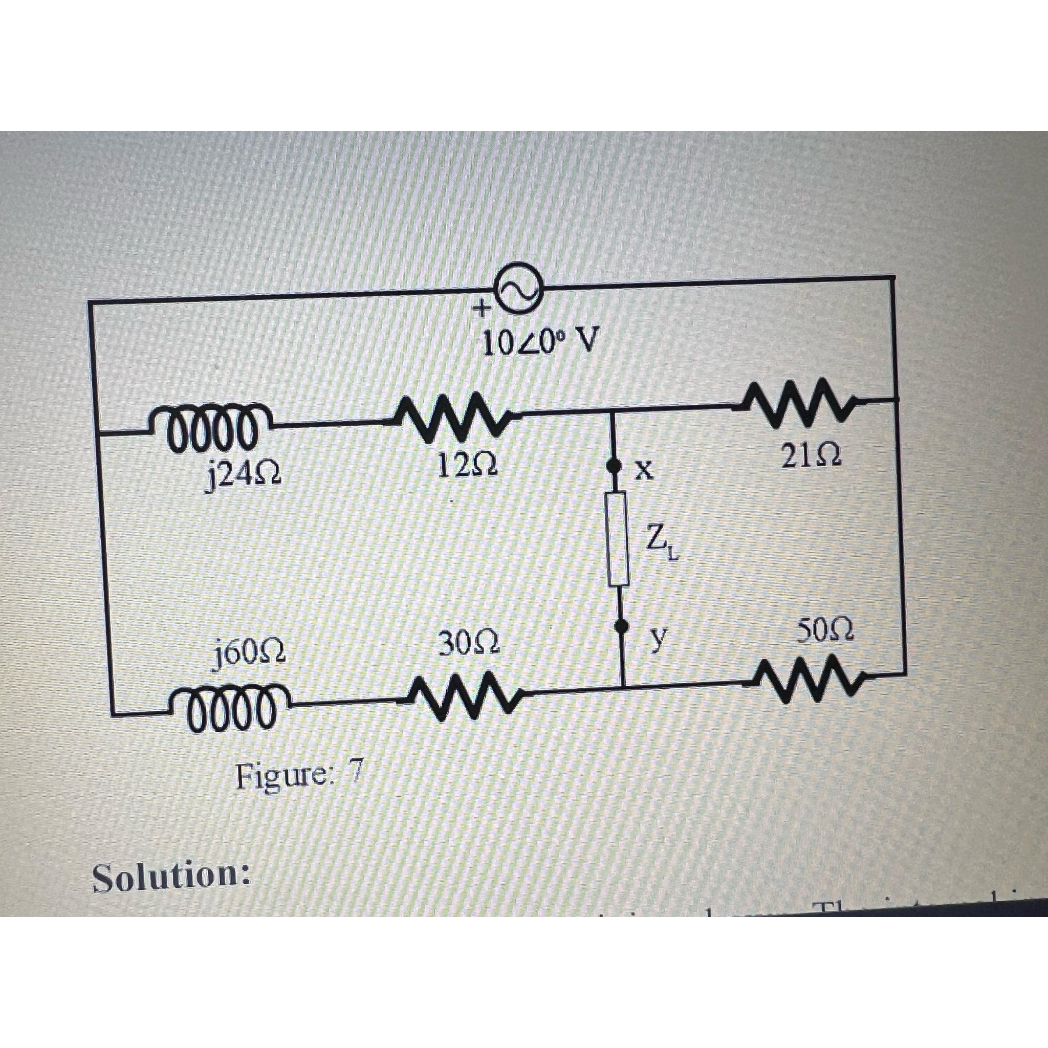 Solved Find maximum power with finding Zth and Vth explain | Chegg.com