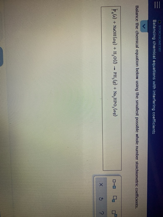 Solved O STOICHIOMETRY Balancing chemical equations with | Chegg.com
