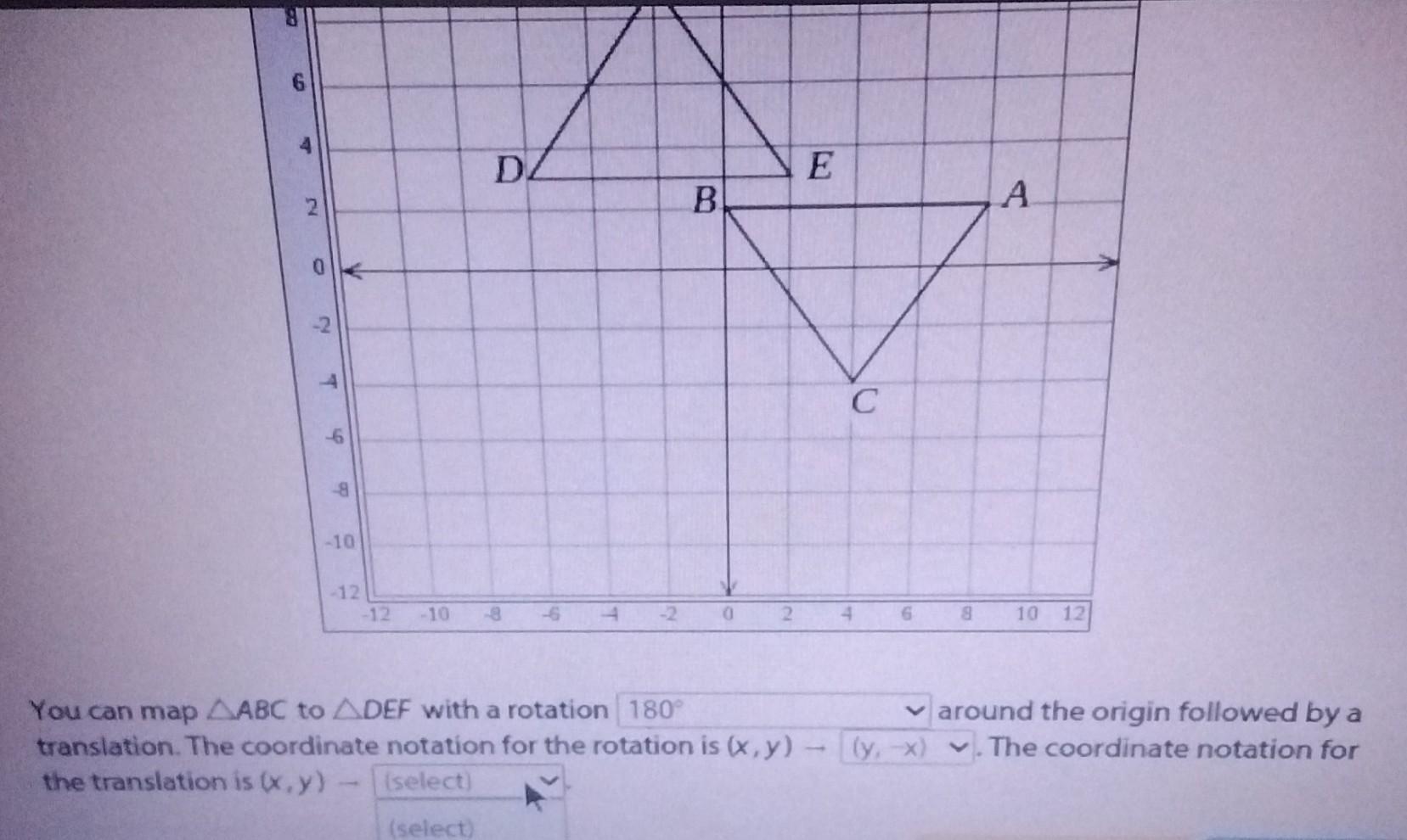 Solved You Can Map Abc To Def With A Rotation Translation