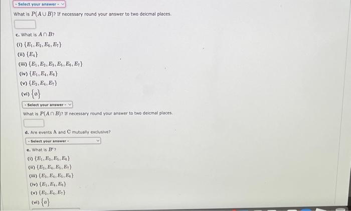 Solved Suppose that we have a sample space | Chegg.com