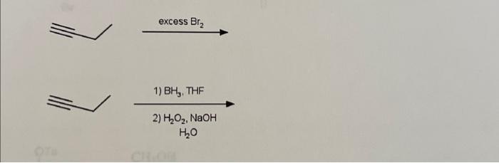 Solved 1) BH3,THF | Chegg.com