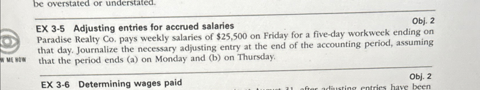 Solved be overstated or understated.EX 3-5 ﻿Adjusting | Chegg.com