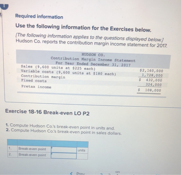 Solved Required information Use the following information | Chegg.com