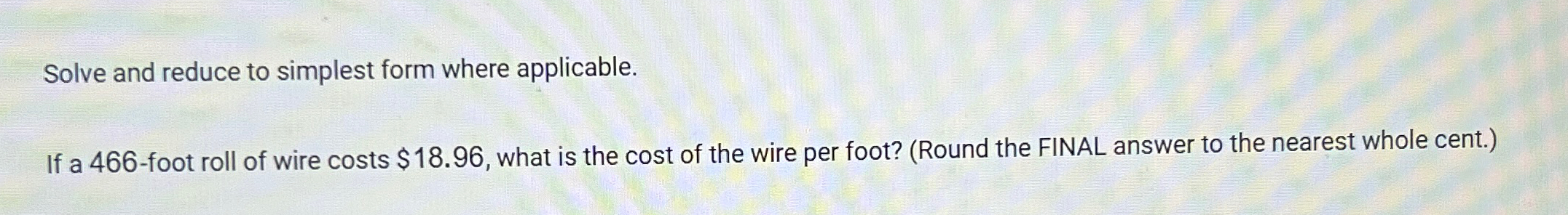 Solved Solve and reduce to simplest form where applicable.If | Chegg.com